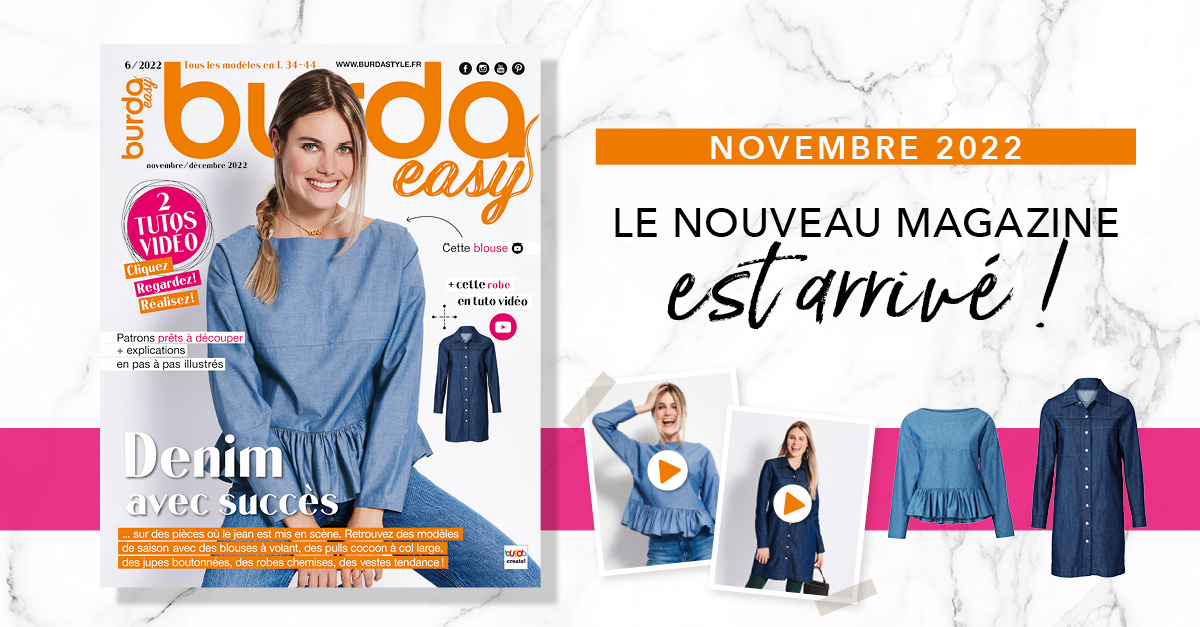 Novembre 2022 : le nouveau numéro de burda easy